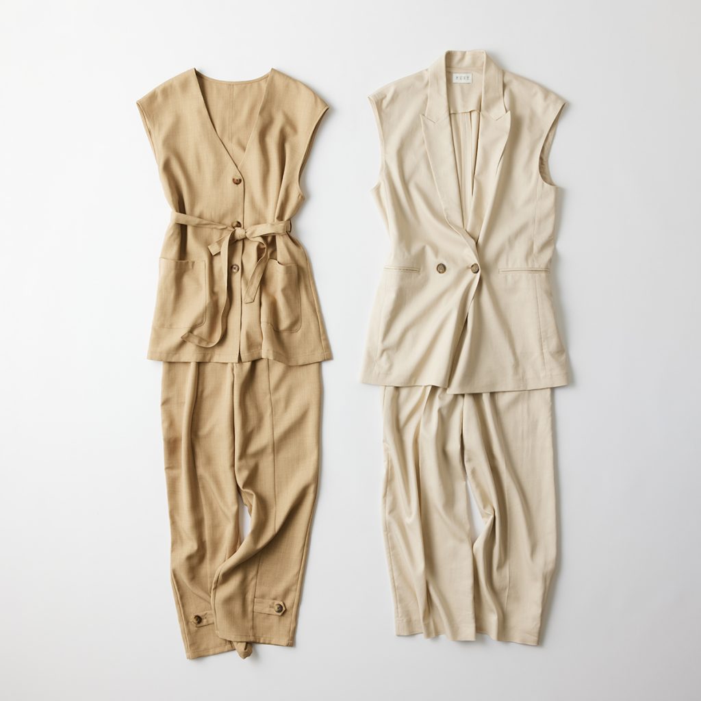 ベージュの「ジレ」が今どき！おすすめは【PLST】と【GU】のセットアップ | VERY