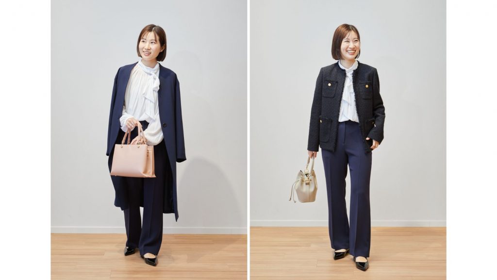 手持ち服が【セレモニー】コーデになる「PLSTネイビーアウター」2選 | VERY