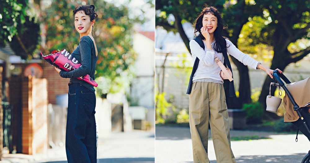 TBS古谷有美アナの『公園コーデ』が素敵！パンツ軸のオシャレSNAP3選 | VERY